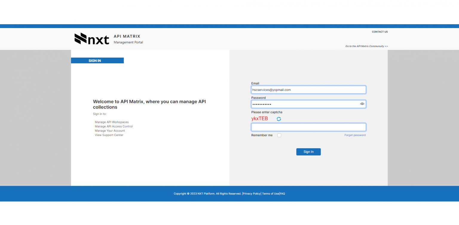API Gateway – Platform – Nxt Platform